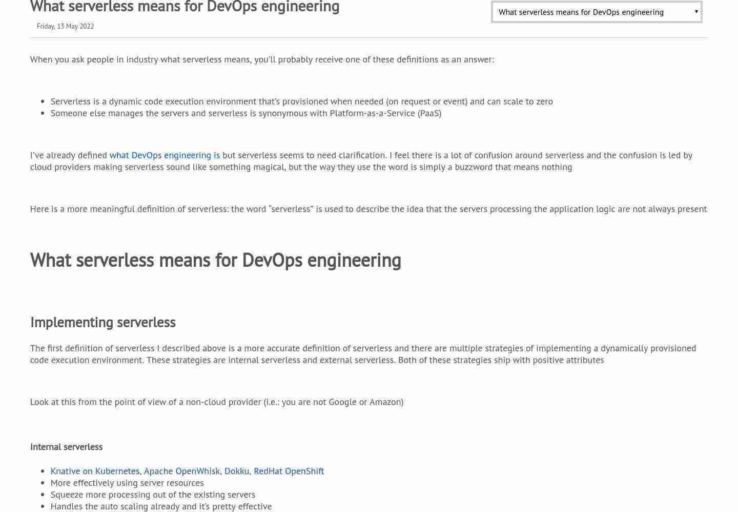 Bruce Blacklaws | What serverless means for DevOps engineering